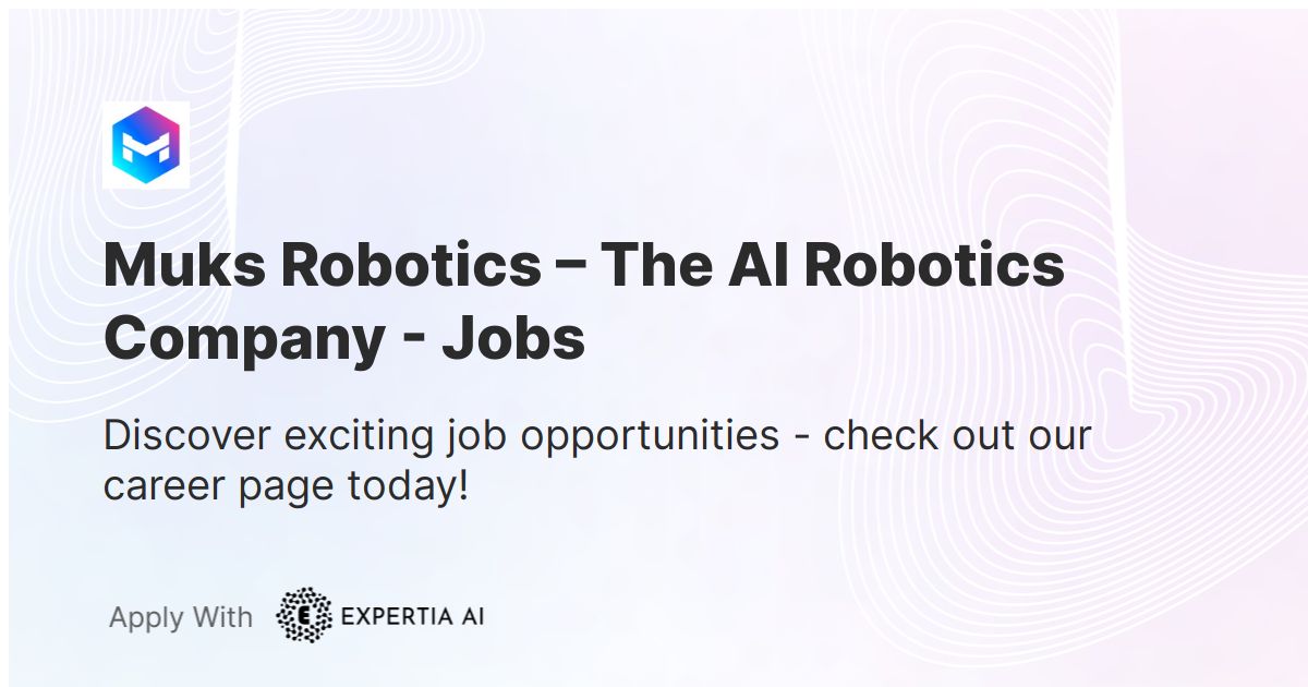 Muk Robotics, The AI Robotics Company Leading Innovation